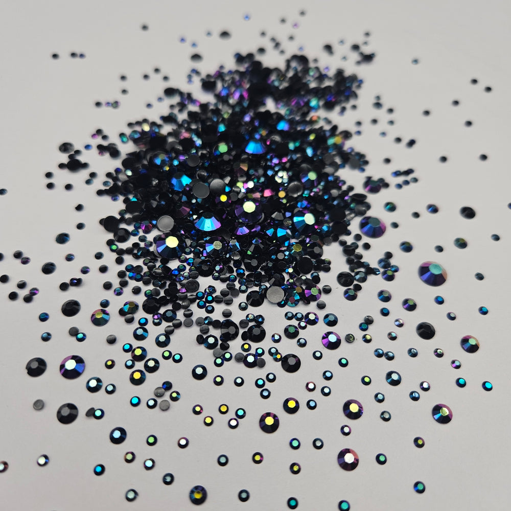 Multicolored Rhinestone Mix - Oil Slick - RESIN – LittleLee and Rose