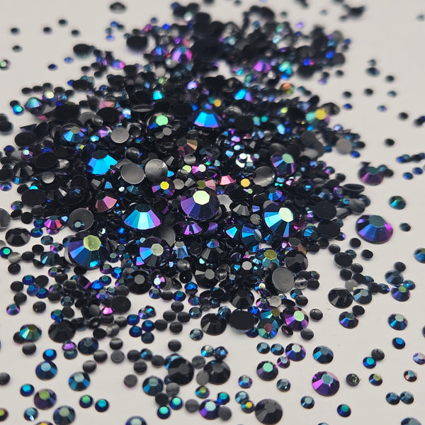 Multicolored Rhinestone Mix - Oil Slick - RESIN – LittleLee and Rose