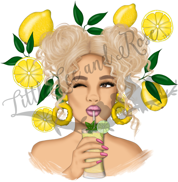 Lemonade Lily UV-DTF – LittleLee and Rose